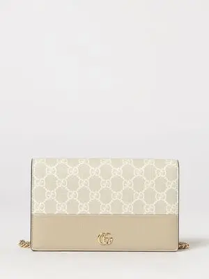 Gucci Calf Skin Shoulder Bag - Cream