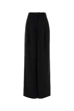 Prada Cashmere Wide-leg Pant - Black