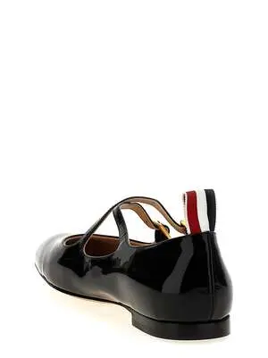 Thom Browne Patent Leather Ballerina Flats