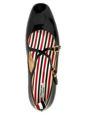Thom Browne Patent Leather Ballerina Flats