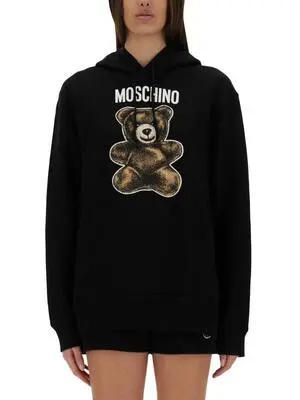 Moschino Hooded Sweatshirt - Black