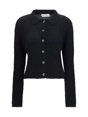 Our Legacy Our Legacy Women Mazzy Polo Sweater In Alpaca Blend Black