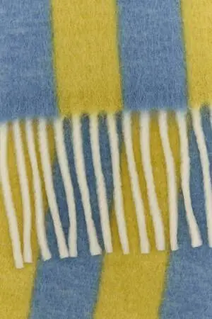Marni Embroidered Wool Blend Scarf - Multicolor