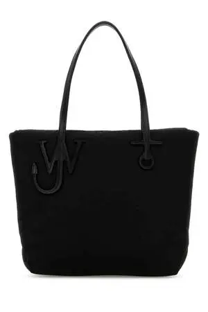 JW Anderson Fabric Puffy Anchor Shopping Bag - Black