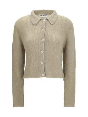Our Legacy Our Legacy Women Polo Collar Sweater With Buttons Cream
