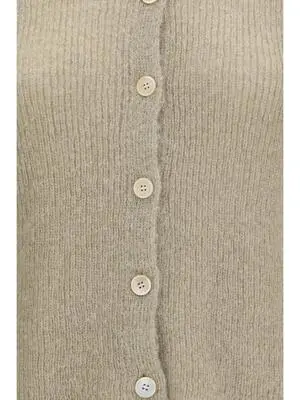 Our Legacy Polo Collar Sweater With Buttons - Cream