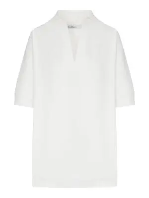 Max Mara Max Mara Women Long Viscose Crepe Sweater White