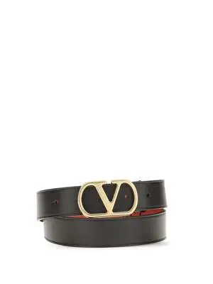 Valentino Garavani Reversible Vlogo Signature Belt - Black