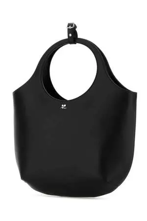 COURREGES Leather Medium Holy Handbag