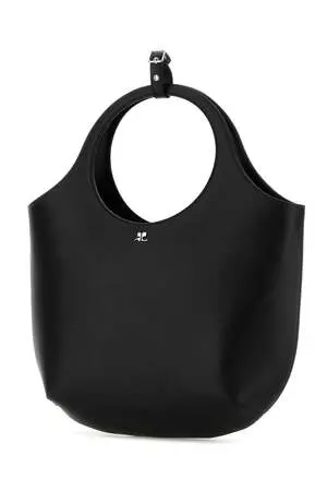 COURREGES Leather Medium Holy Handbag