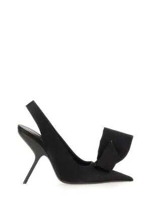 FERRAGAMO Sandal With Asymmetrical Bow - Black