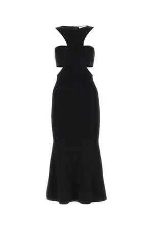 Alexander McQueen Viscose Blend Dress - Black