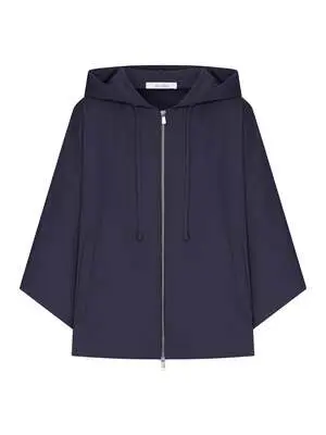 Max Mara Technical Cotton Jersey Boxy Hoodie - Multicolor