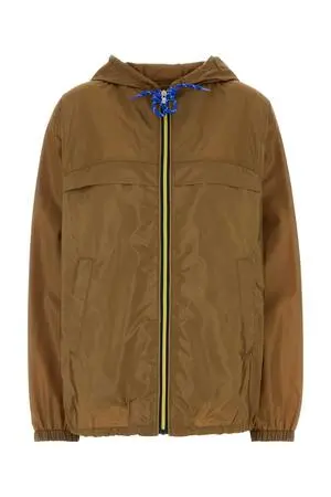Prada Biscuit Re-nylon Jacket - Brown