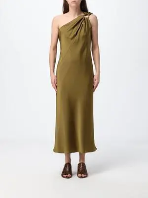 Max Mara One-shoulder Satin Dress