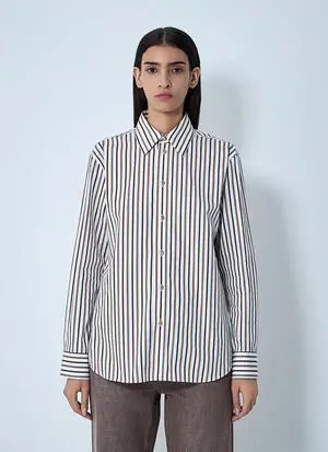 Bottega Veneta Stripe Button-down Shirt - Brown