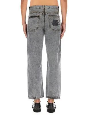 Etro Easy Fit Jeans - Gray