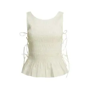 GANNI Neutrals Tops Vests & Tank Tops - Cream