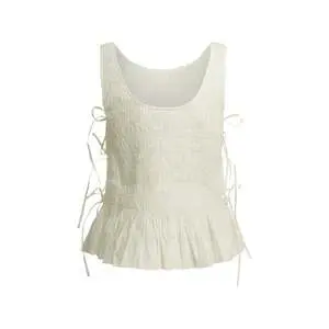 GANNI Neutrals Tops Vests & Tank Tops