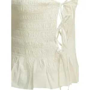 GANNI Neutrals Tops Vests & Tank Tops - Cream