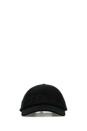 Fendi Stretch Cotton Baseball Cap - Black