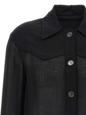 FERRAGAMO Semi-sheer Virgin Wool Jacket