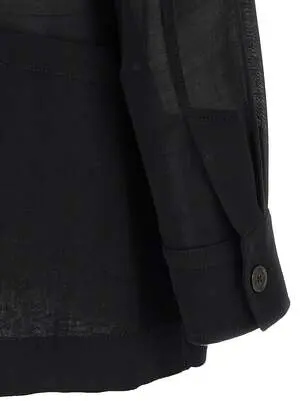 FERRAGAMO Semi-sheer Virgin Wool Jacket