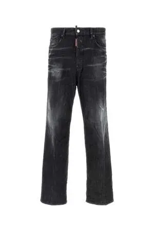 Dsquared2 Stretch Denim Loose Jeans - Black