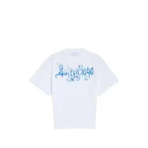 Balenciaga Cotton Logo Print T-shirt