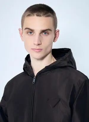 Prada Silk Hooded Jacket