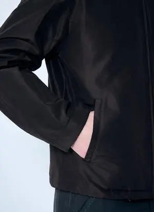 Prada Silk Hooded Jacket