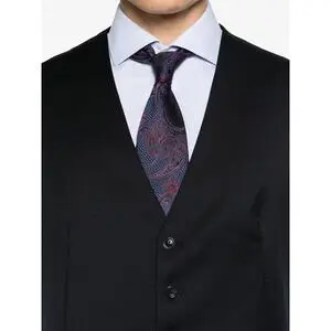 Tagliatore Virgin Wool Interlock Twill Vest