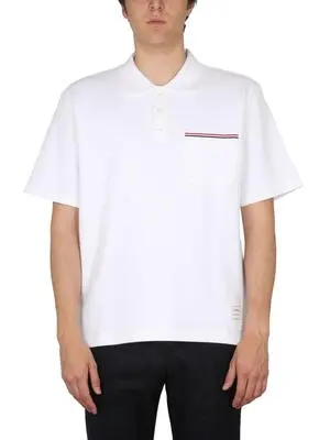 Thom Browne Cotton Polo - White