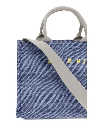 Marni Fabric Tote Bag - Blue