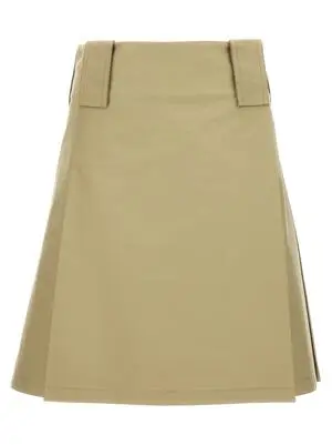 Burberry Pleated Skirt - Cream