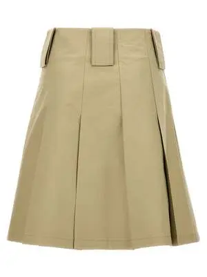 Burberry Pleated Skirt - Cream