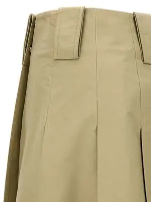 Burberry Pleated Skirt - Cream