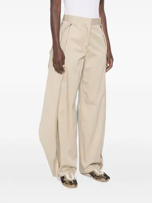 Loewe Cotton And Silk Trousers