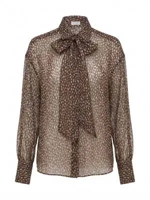 Brunello Cucinelli Silk Organza Blouse