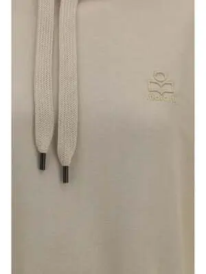 Isabel Marant Étoile Salmy Logo Hoodie - Cream