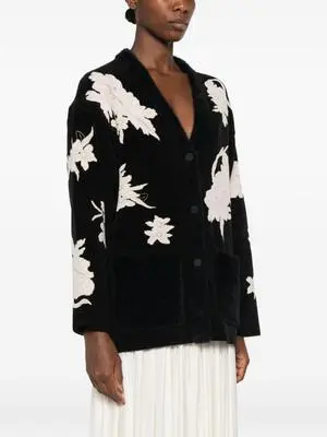 FORTE_FORTE Jacquard Cardigan - Multicolor