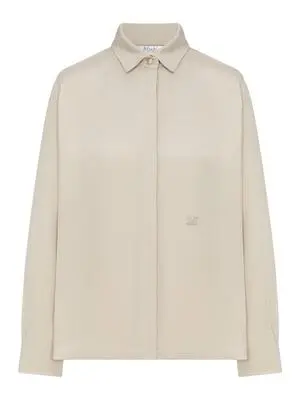 Max Mara Silk Crêpe De Chine Shirt - Cream