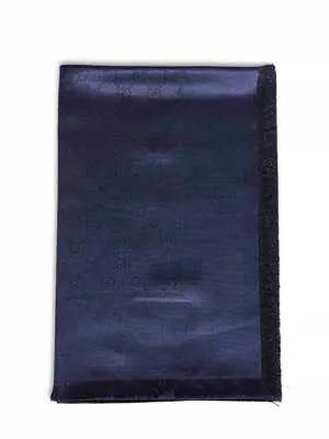 Gucci Dark Blue Gg Lamé Wool And Silk Shawl - Multicolor
