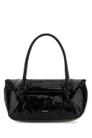 JIL SANDER Leather Small Knot Handle Handbag - Black
