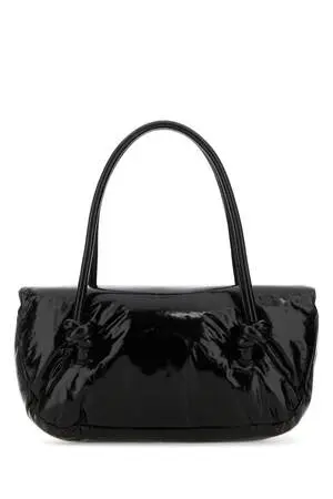 JIL SANDER Leather Small Knot Handle Handbag - Black