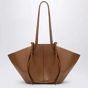 Yuzefi Large Mochi Bag In Hazel Pebble-grained Leather - Brown
