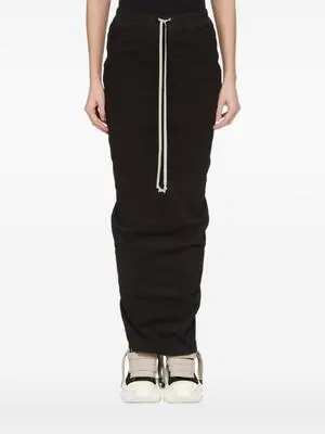 Rick Owens Cotton Jersey Pillar Skirt - Multicolor