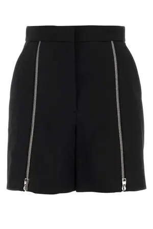 Alexander McQueen Wool Shorts - Black