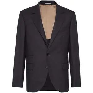 Brunello Cucinelli Grey Jackets Blazers - Gray