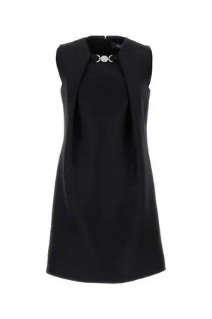 Versace Twill Mini Dress - Black